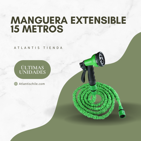 Manguera extensible 15 metros - Magic Hose [Boquilla Incluida ... Manguera extensible 15 metros - Magic Hose [Boquilla Incluida ...